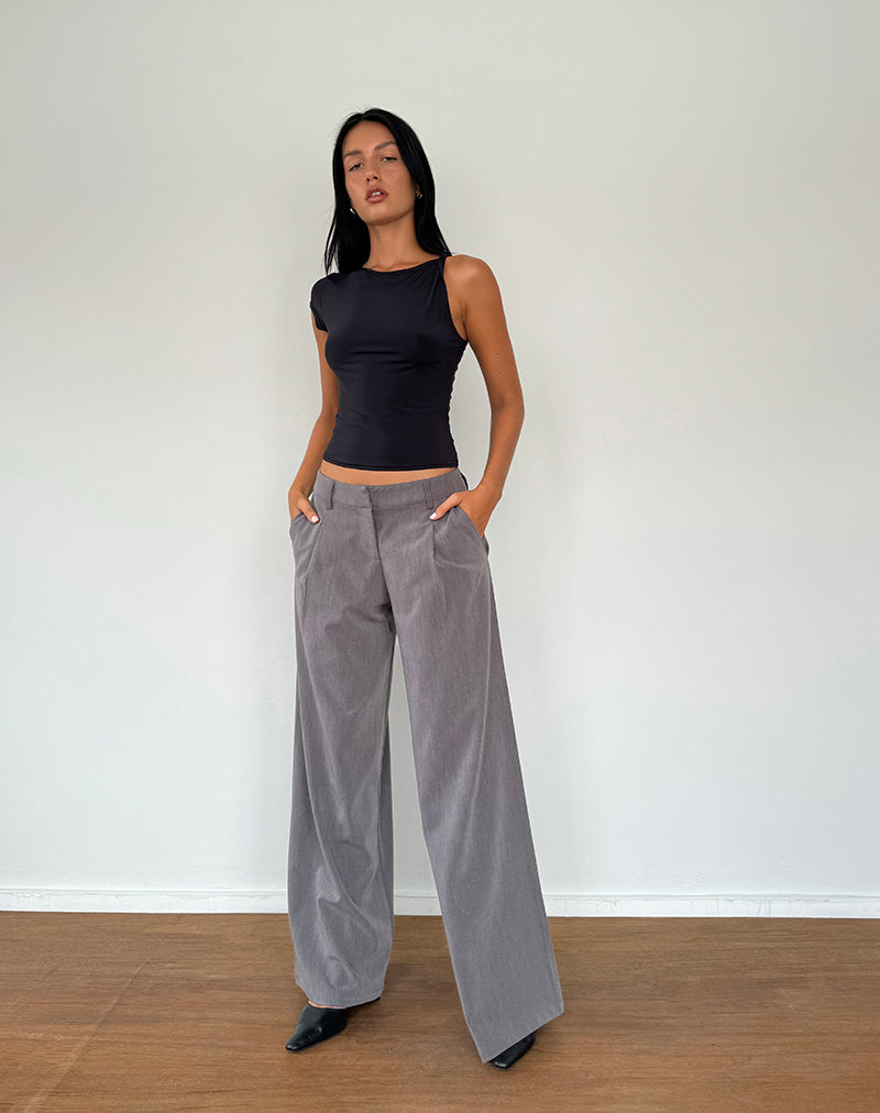 Black Asymmetric Top | Danna – motelrocks-com-eur