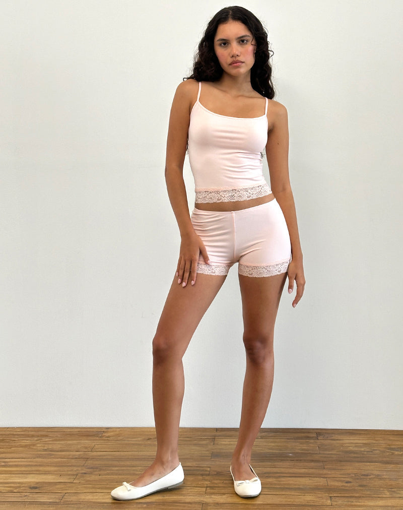 Pink Soft Jersey Vest Top | Vikha – motelrocks-com-eur