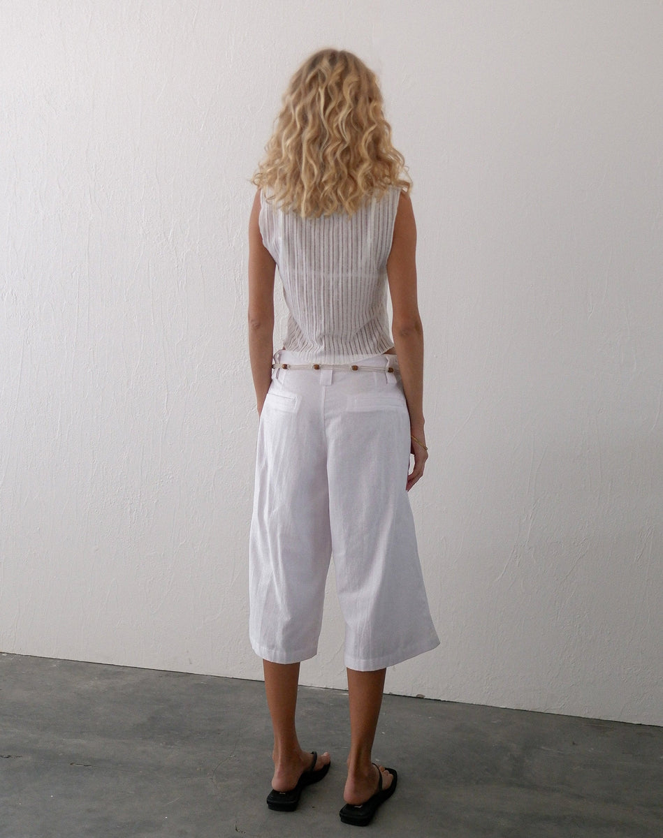White Longline Short | Saomy – motelrocks-com-eur