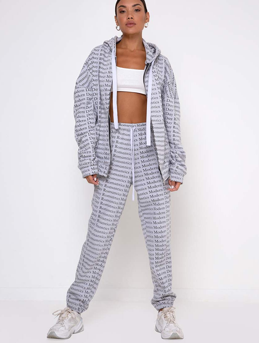 Zip-up Hoody in Grey | Hollack – motelrocks-com-eur