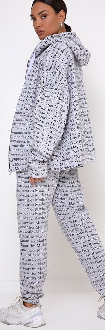 Zip-up Hoody in Grey | Hollack – motelrocks-com-eur