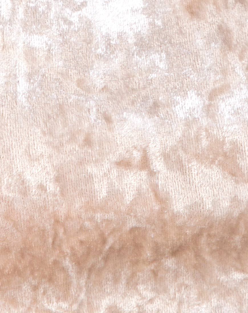 Kim Top in Crushed Velvet Cream – motelrocks-com-eur
