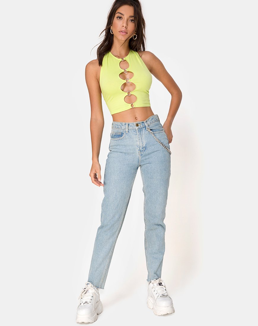 Crop Top Lime Green | Lini – motelrocks-com-eur